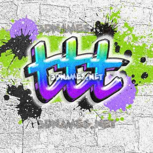 12 3D Names for "ttt"