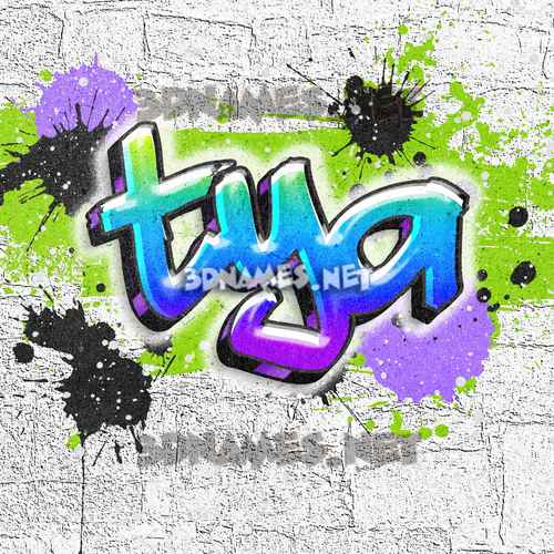 18 3D Names for "tya"