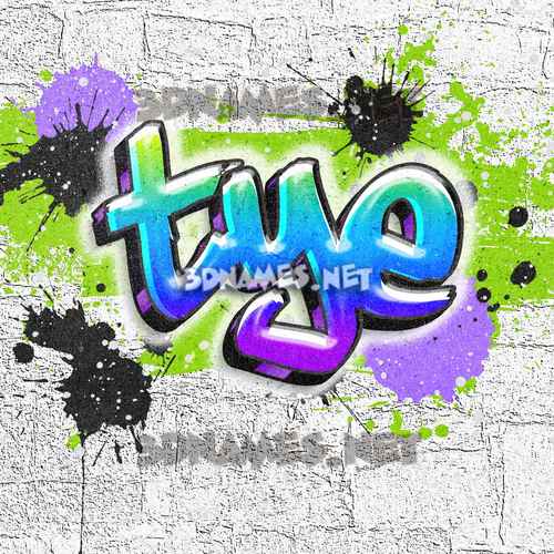 16 3D Names for "tye"