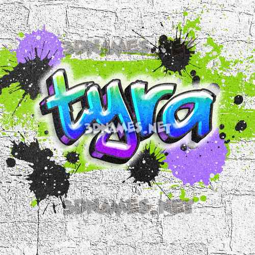 28 3D Names for "tyra"