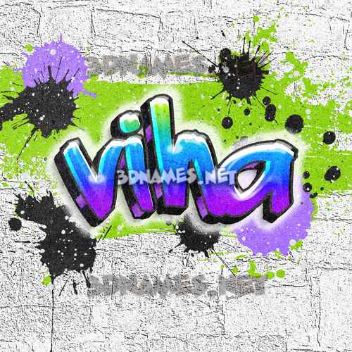 14 3D Names for "viha"