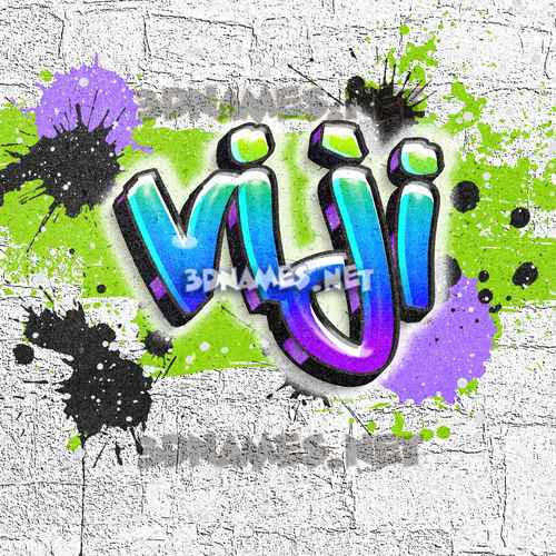 26 3D Names for "viji"