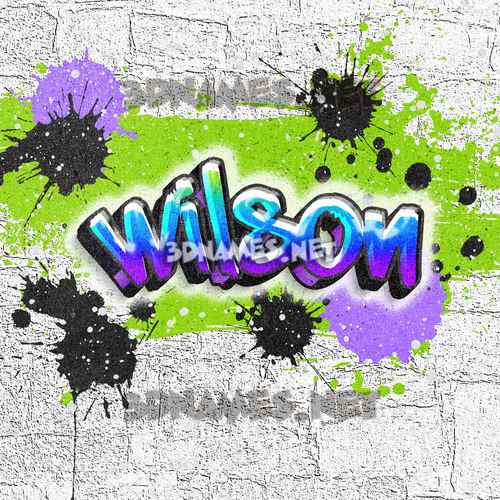 31 3D Names for "wilson"