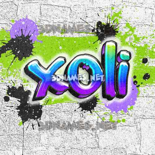 27 3D Names for "xoli"