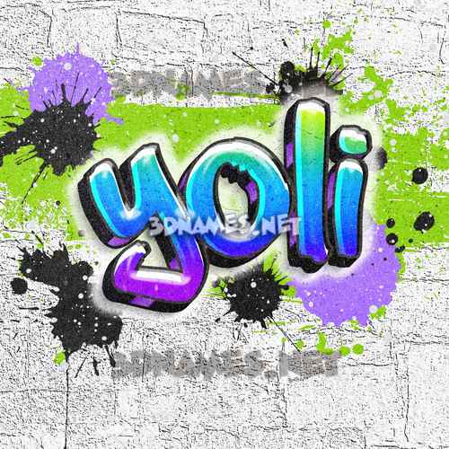 14 3D Names for "yoli"