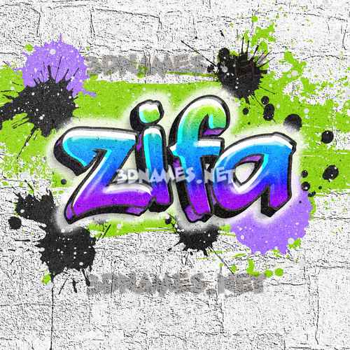 14 3D Names for "zifa"