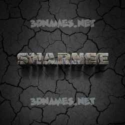 14 3D Names for "sharnee"