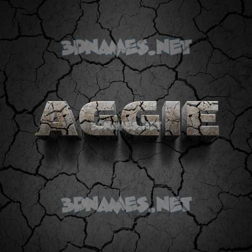 Preview of Cracked Stone 3D name for "aggie"