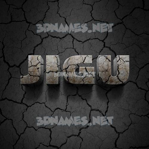 Preview of Cracked Stone 3D name for "jigu"