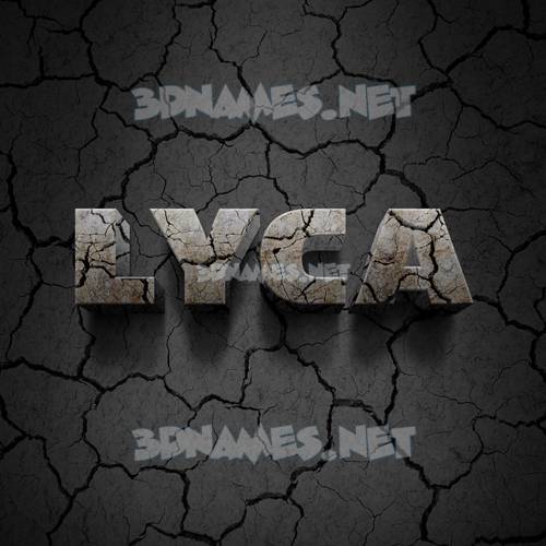 Preview of Cracked Stone 3D name for "lyca"