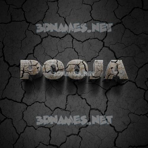Pooja Name Wallpaper 3d
