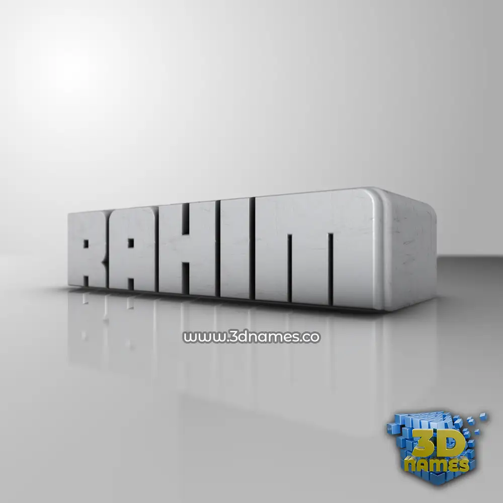 White Metro 3D Name Wallpaper for "rahim" | Custom Wallpaper | 3D Names