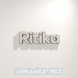 48 3D Names for "ritika"