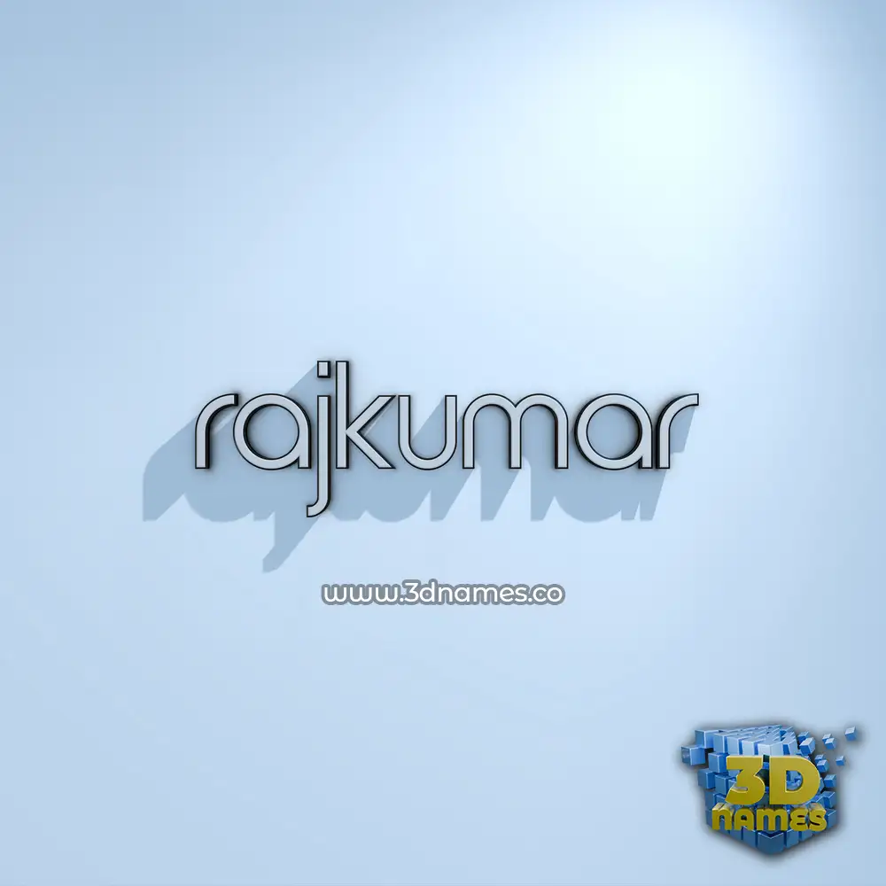 Rajkumar Name Logo