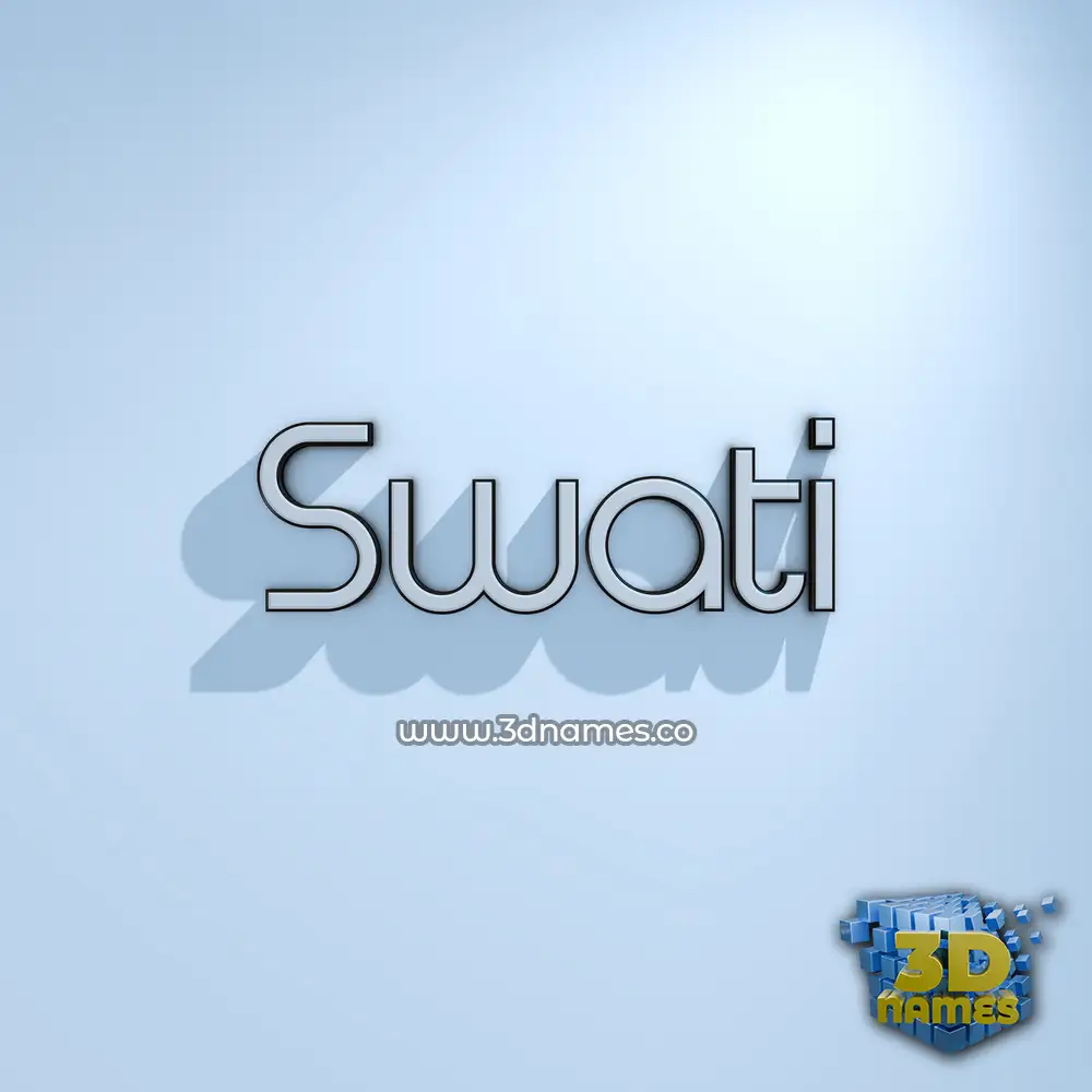 Preview White Logo Cold name for "swati"