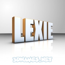 34 3D Names for "lexie"