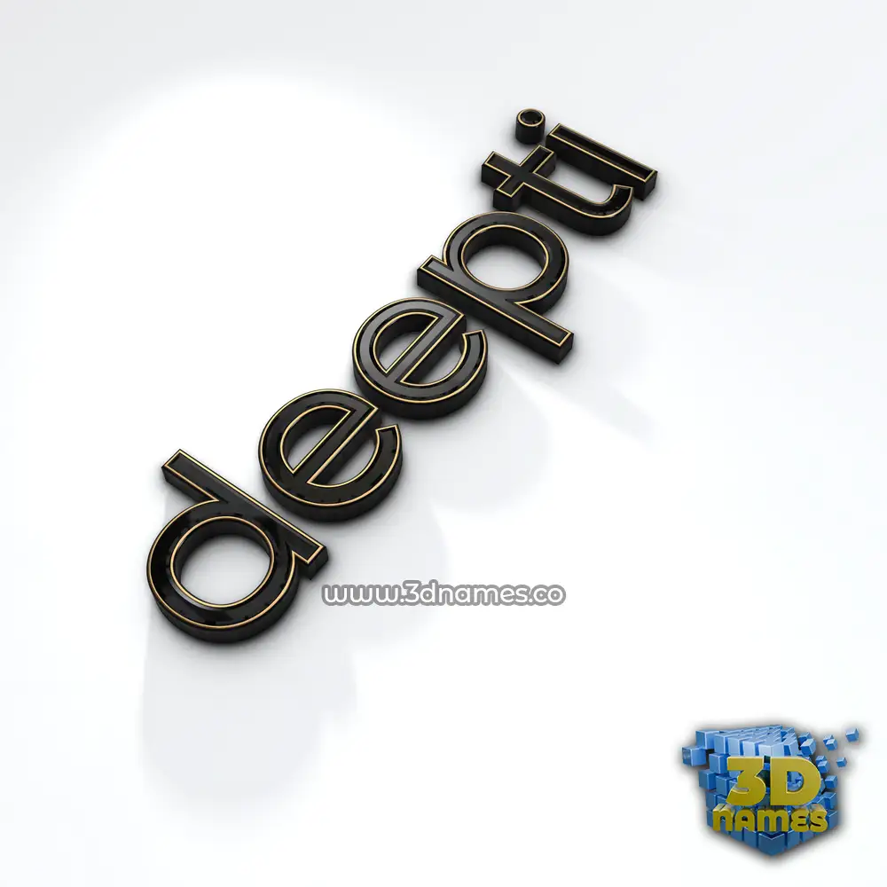 Black'n'White 3D Name Wallpaper for "deepti" | Custom Wallpaper | 3D Names