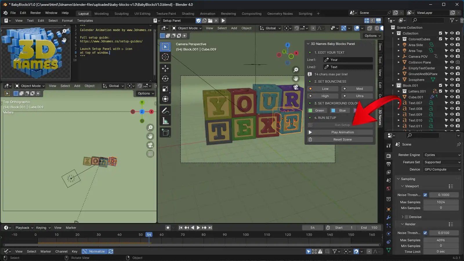 Baby Blocks - Setup Guide for Blender