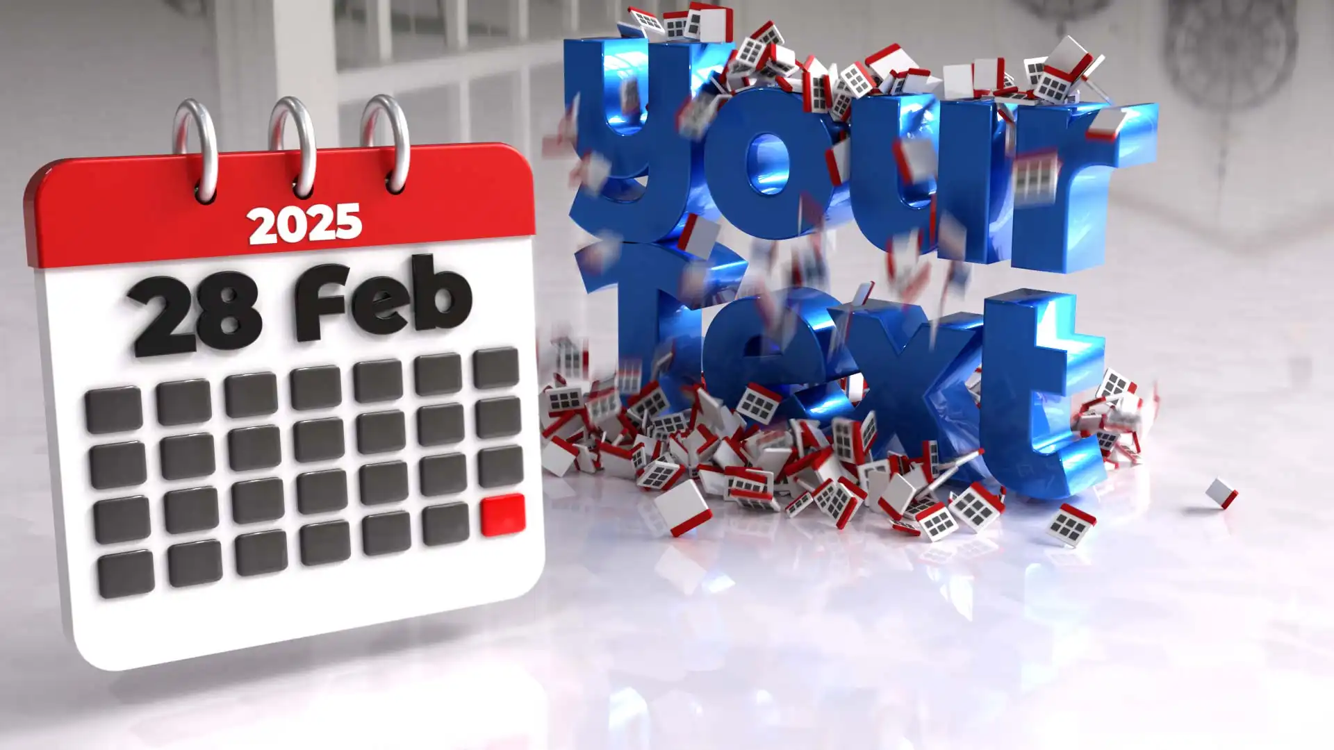 Calendar Animation - Setup Guide for Blender